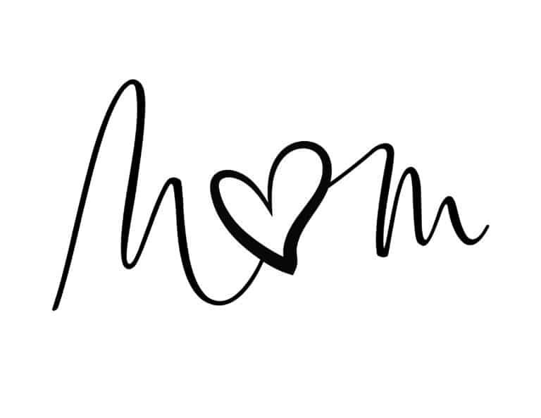 "Mom" Calligraphy (3 Free Printables)