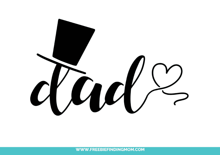"Dad" Calligraphy (3 Free Printables)