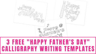 How to Write "Happy Father's Day" in Cursive - Freebie Finding Mom