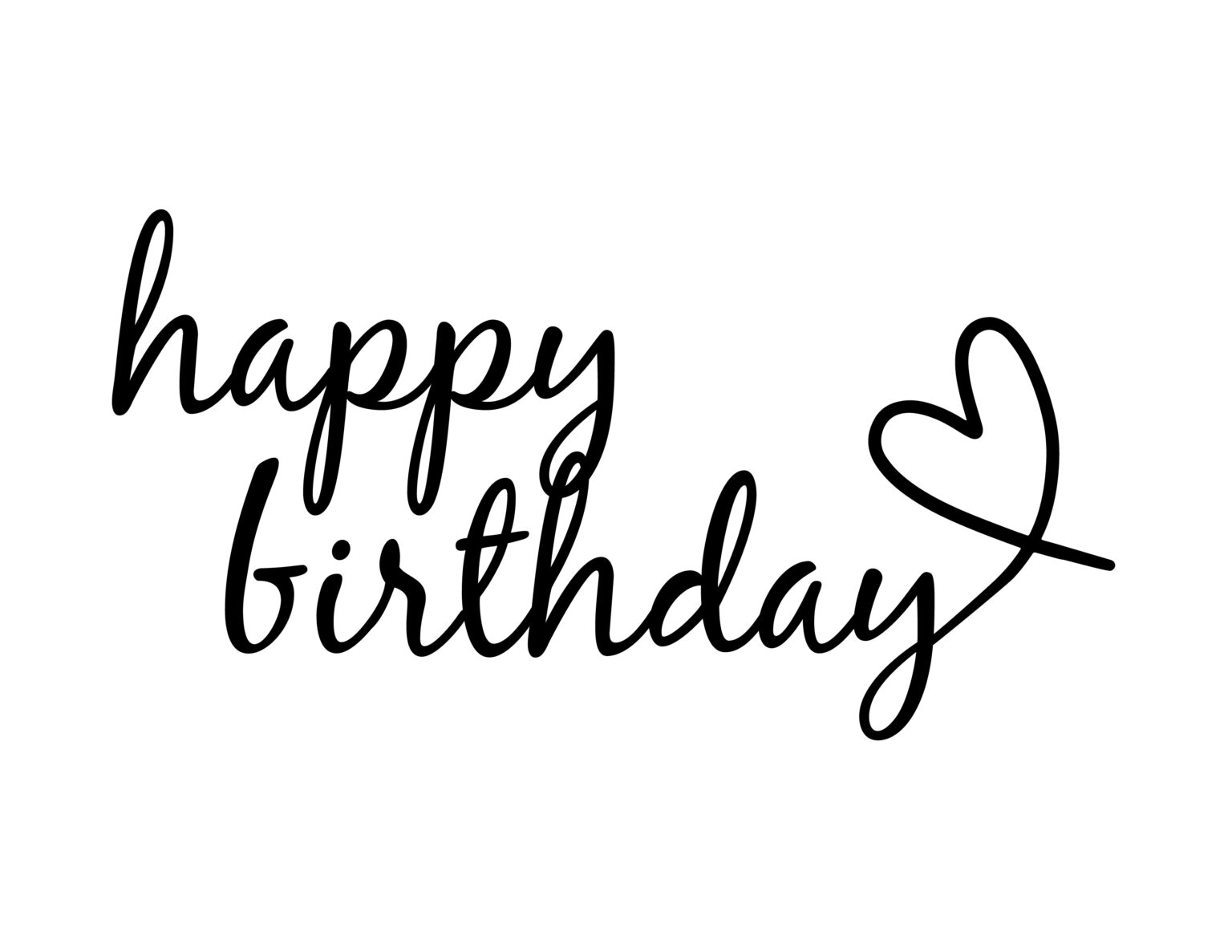 Happy Birthday Schriftzug Plotter