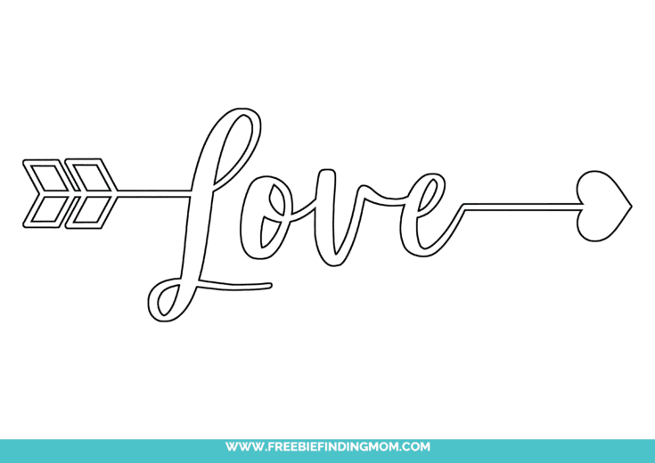 How to Write "Love" in Cursive Font - Freebie Finding Mom