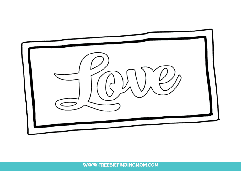 How to Write "Love" in Cursive Font - Freebie Finding Mom