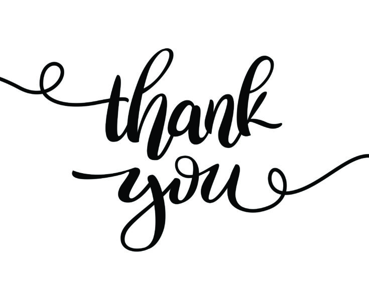 "Thank You" Calligraphy (3 Free Printables)