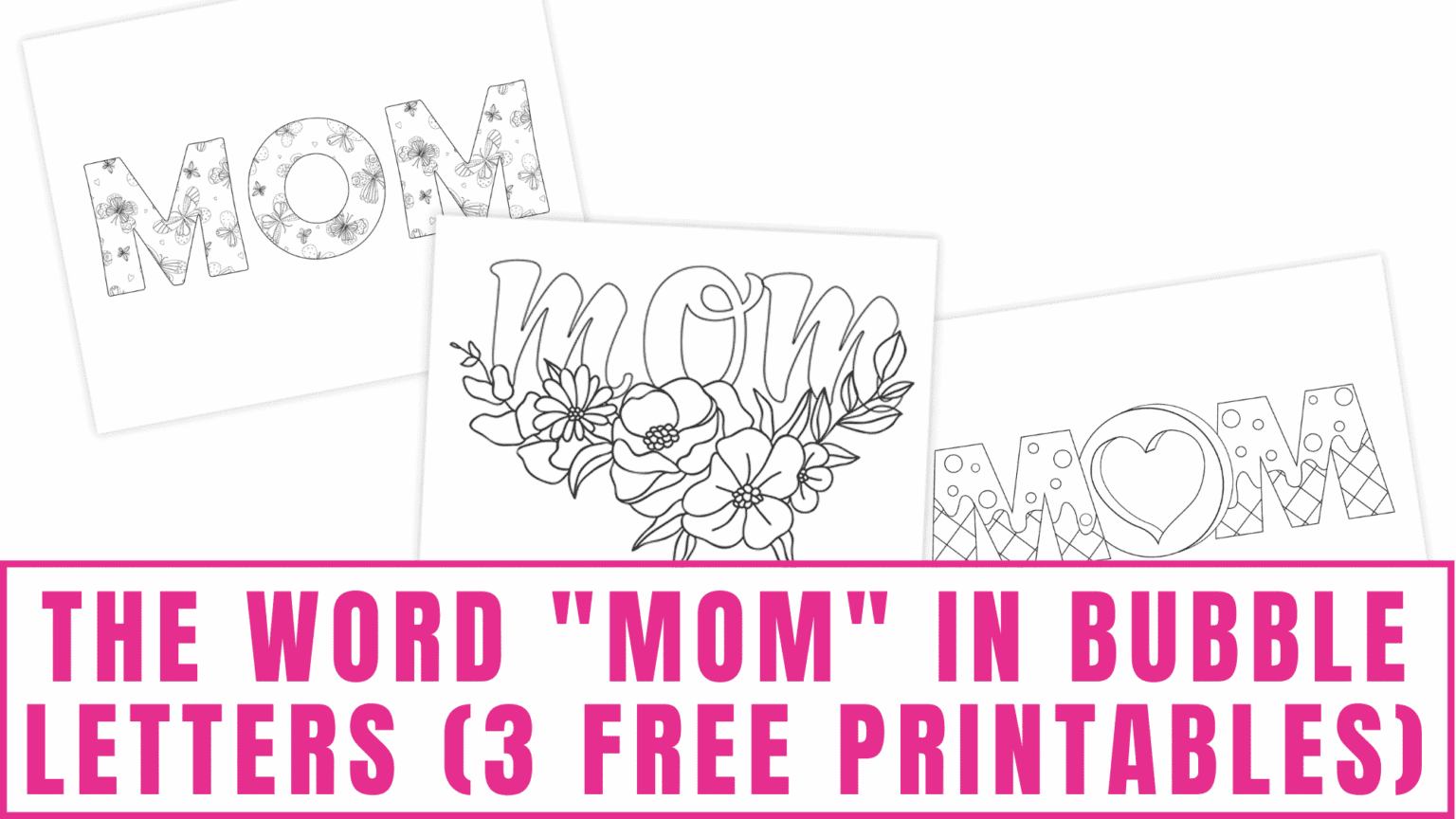 Happy Mother's Day Cursive Font (Free Printables)