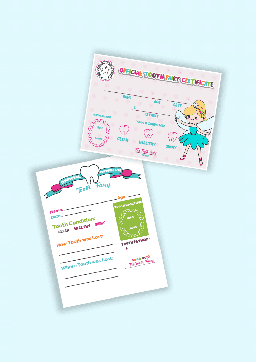 Lost Tooth Certificate From Teacher