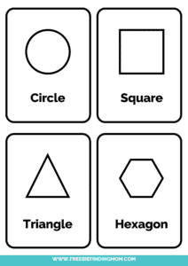 Printable 2D Shapes Flashcards (PDF Downloads)