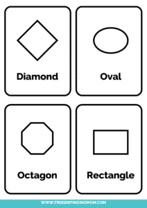 Printable 2D Shapes Flashcards (PDF Downloads)