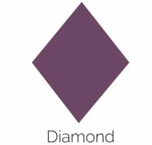 Free Printable Diamond Shape with Color