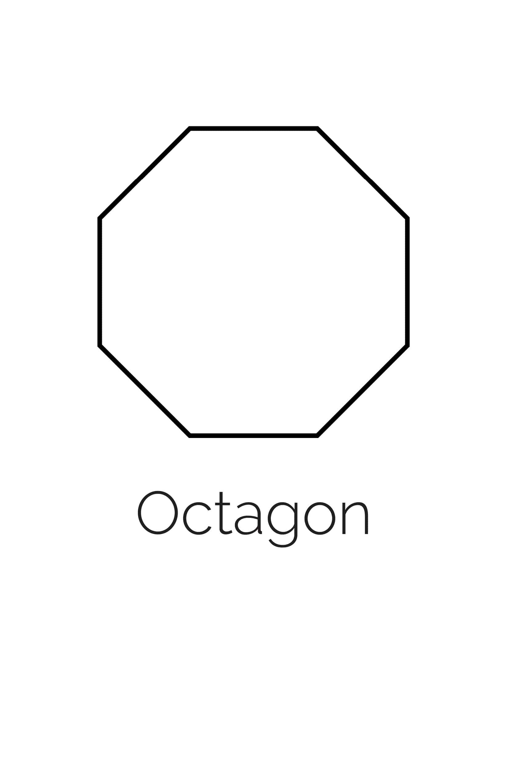Free Printable Octagon Shape Freebie Finding Mom