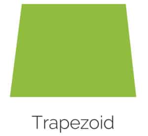 Free Printable Trapezoid Shape with Color