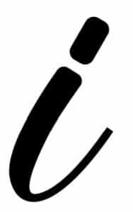 Free Calligraphy Letters Printable for Beginners: Lowercase I