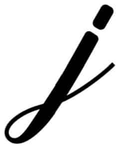 Free Calligraphy Letters Printable for Beginners: Lowercase J