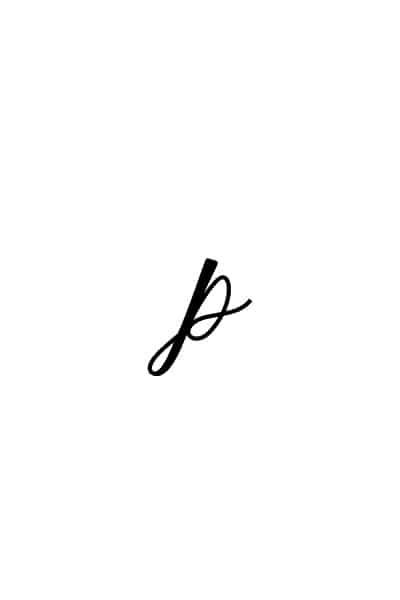 Cursive P Lowercase