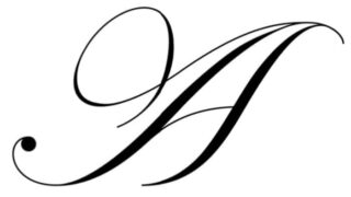 Free Cursive Letters Printable: Royal Fancy Capital A