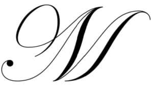 Free Cursive Letters Printable: Royal Fancy Capital M