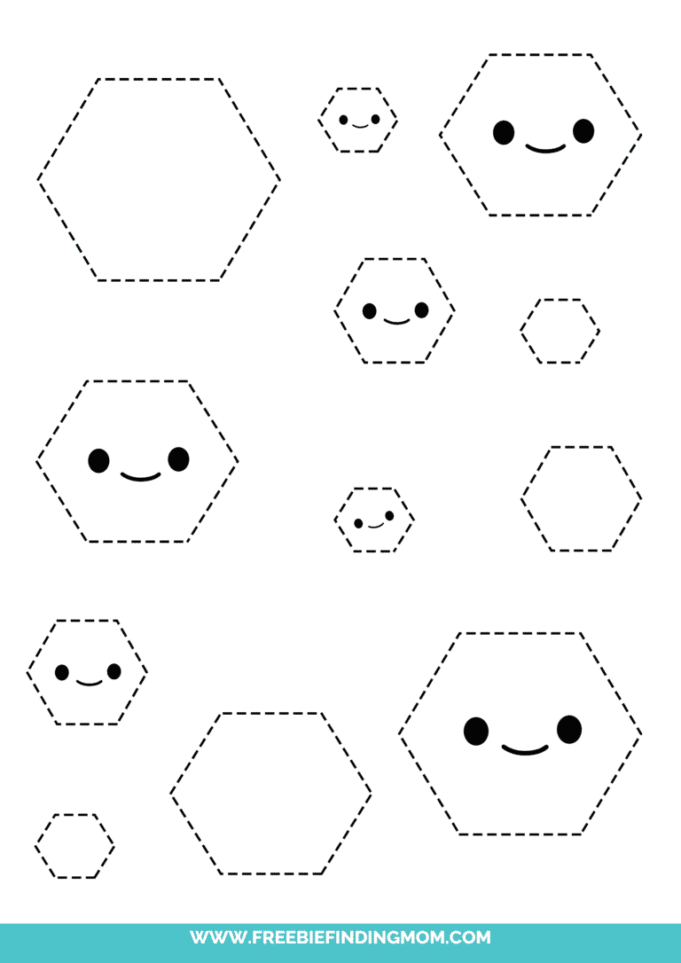 Free Printable Hexagon Shape