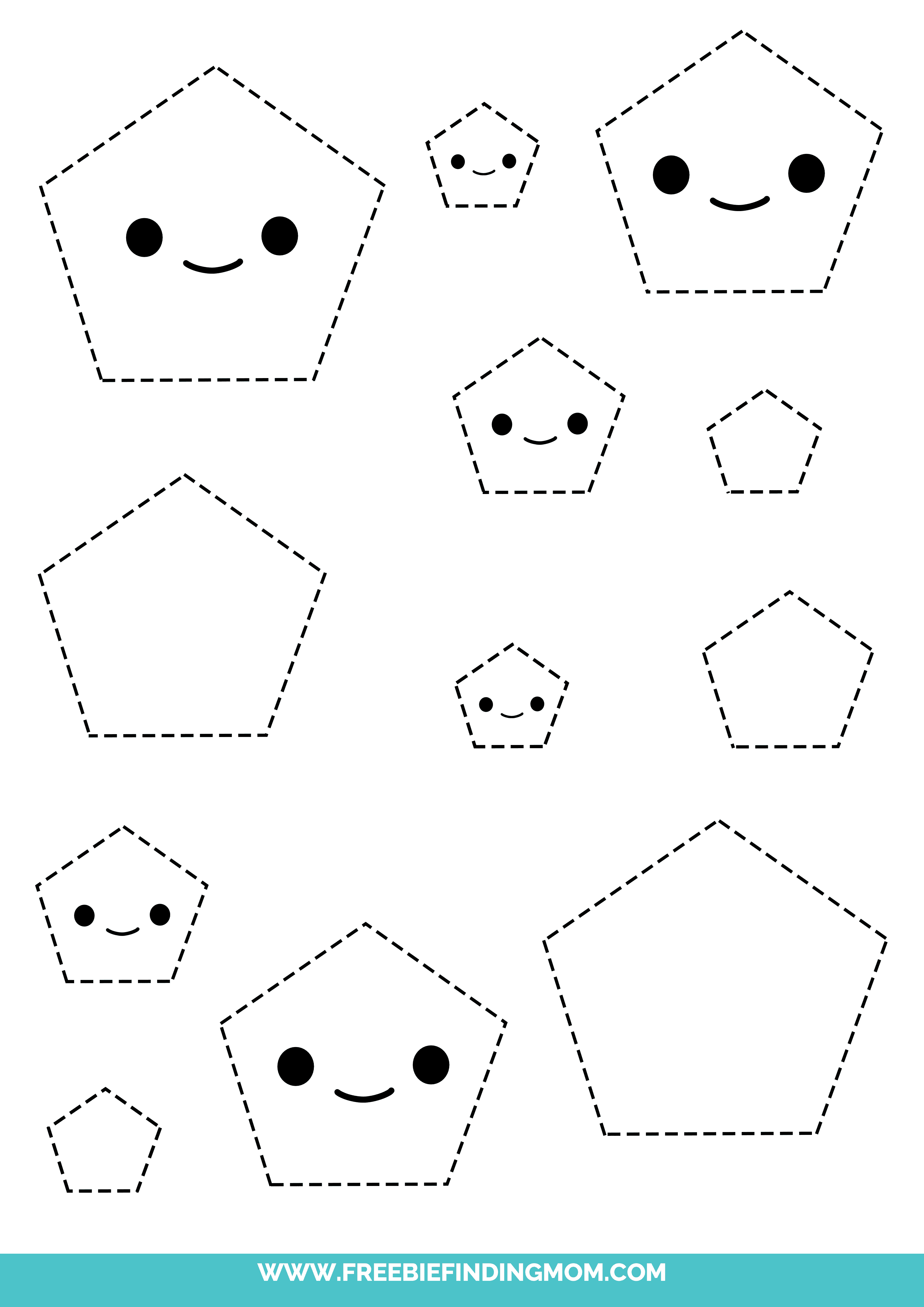 Free Printable Pentagon Shape