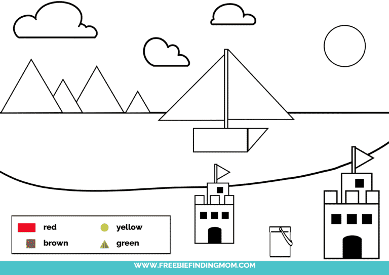 Printable Shapes Coloring Pages (PDFs) - Freebie Finding Mom