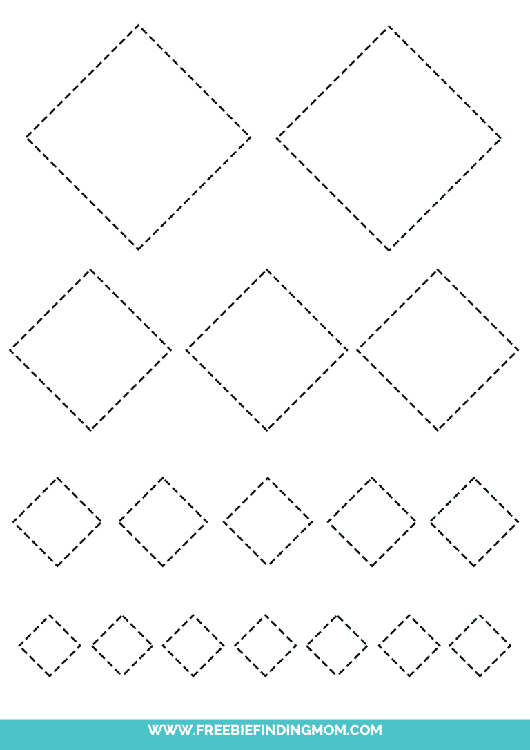 Free Printable Diamond Shape