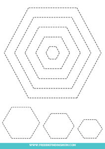 Free Printable Hexagon Shape