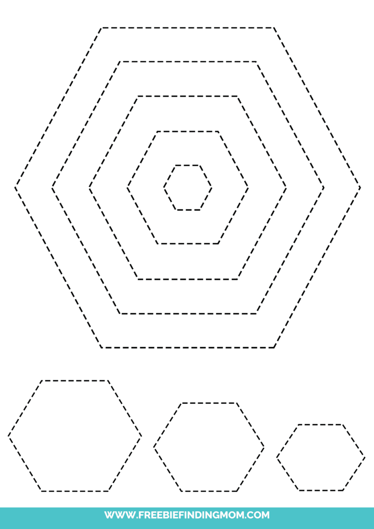 Free Printable Hexagon Shape
