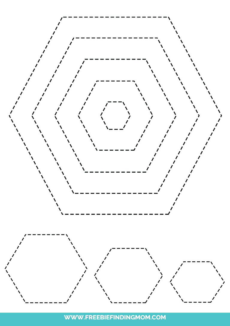 Free Printable Hexagon Shape
