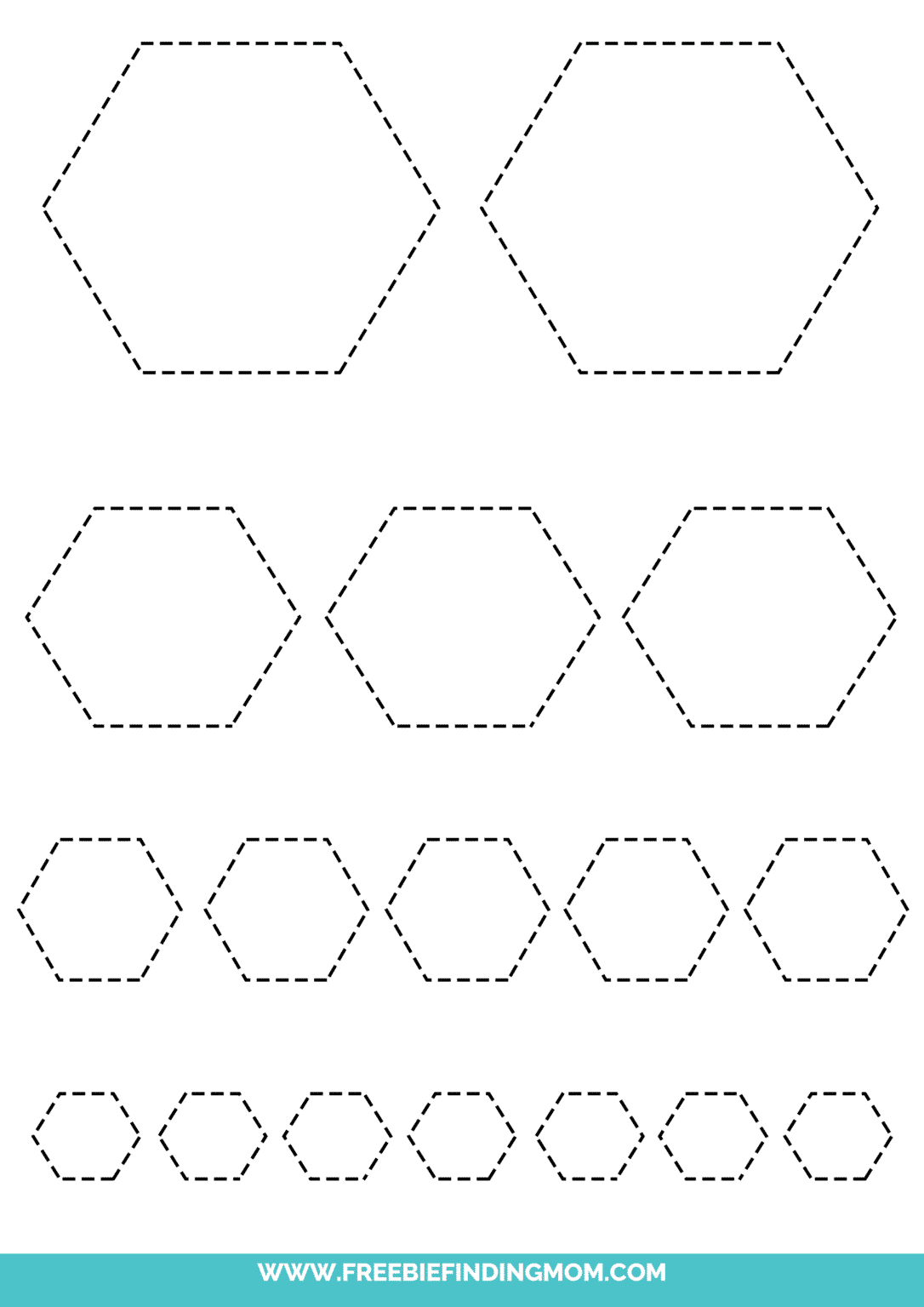 Free Printable Hexagon Shape