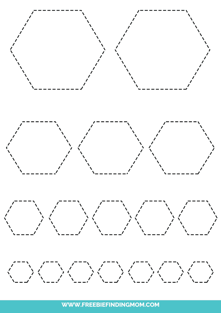 Free Printable Hexagon Shape