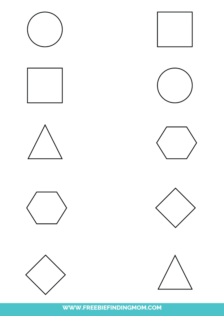 Printable Preschool Shapes Worksheets Freebie Finding Mom