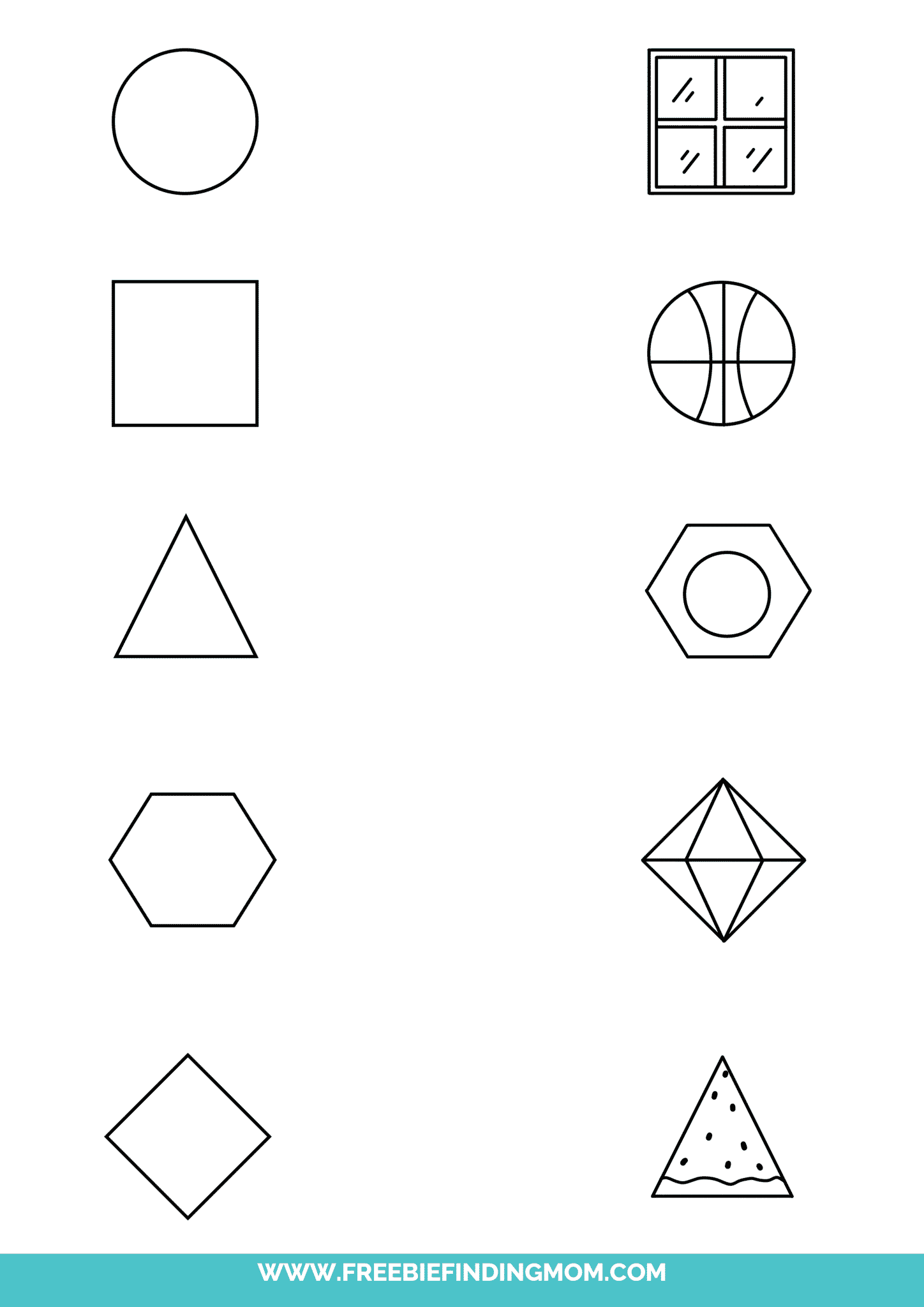 Printable Preschool Shapes Worksheets - Freebie Finding Mom