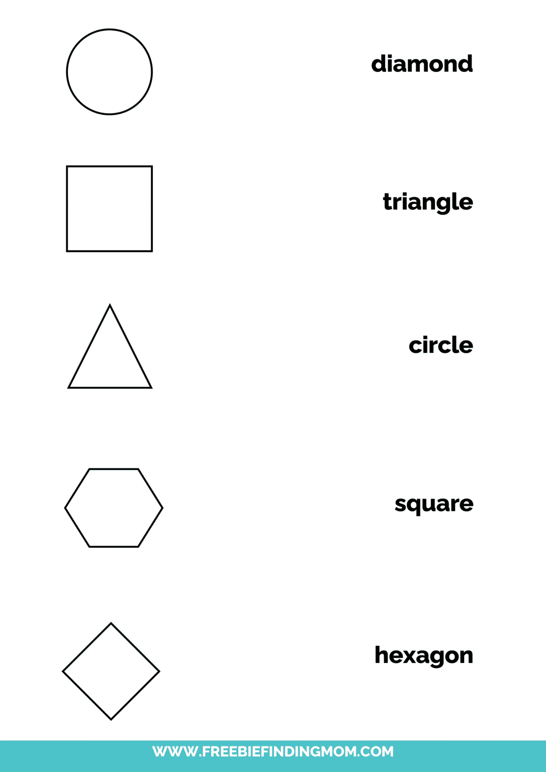 Printable Preschool Shapes Worksheets - Freebie Finding Mom