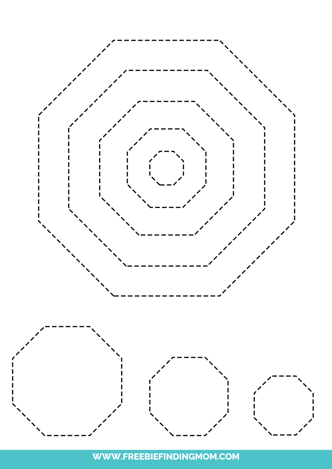 Printable Shape Tracing Worksheets - Freebie Finding Mom