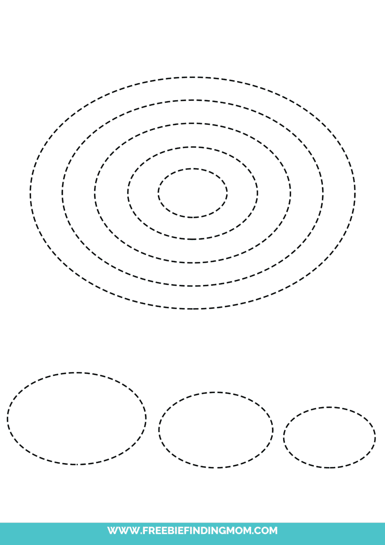 Free Printable Oval Shape