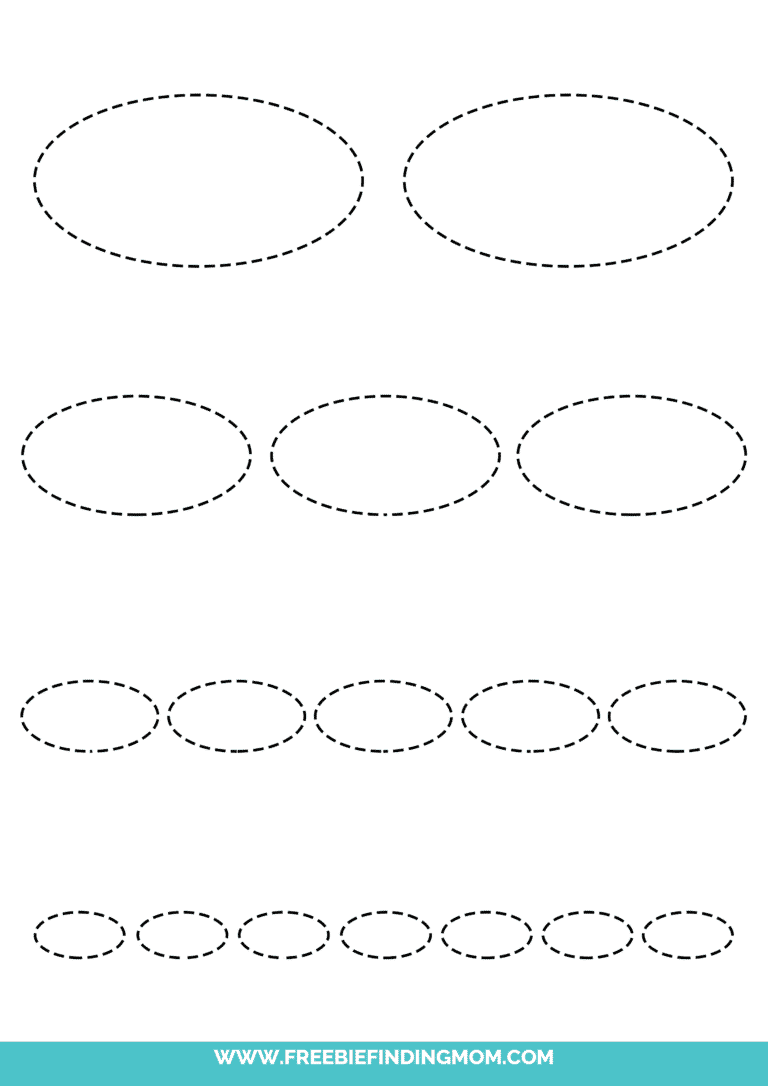Free Printable Oval Shape