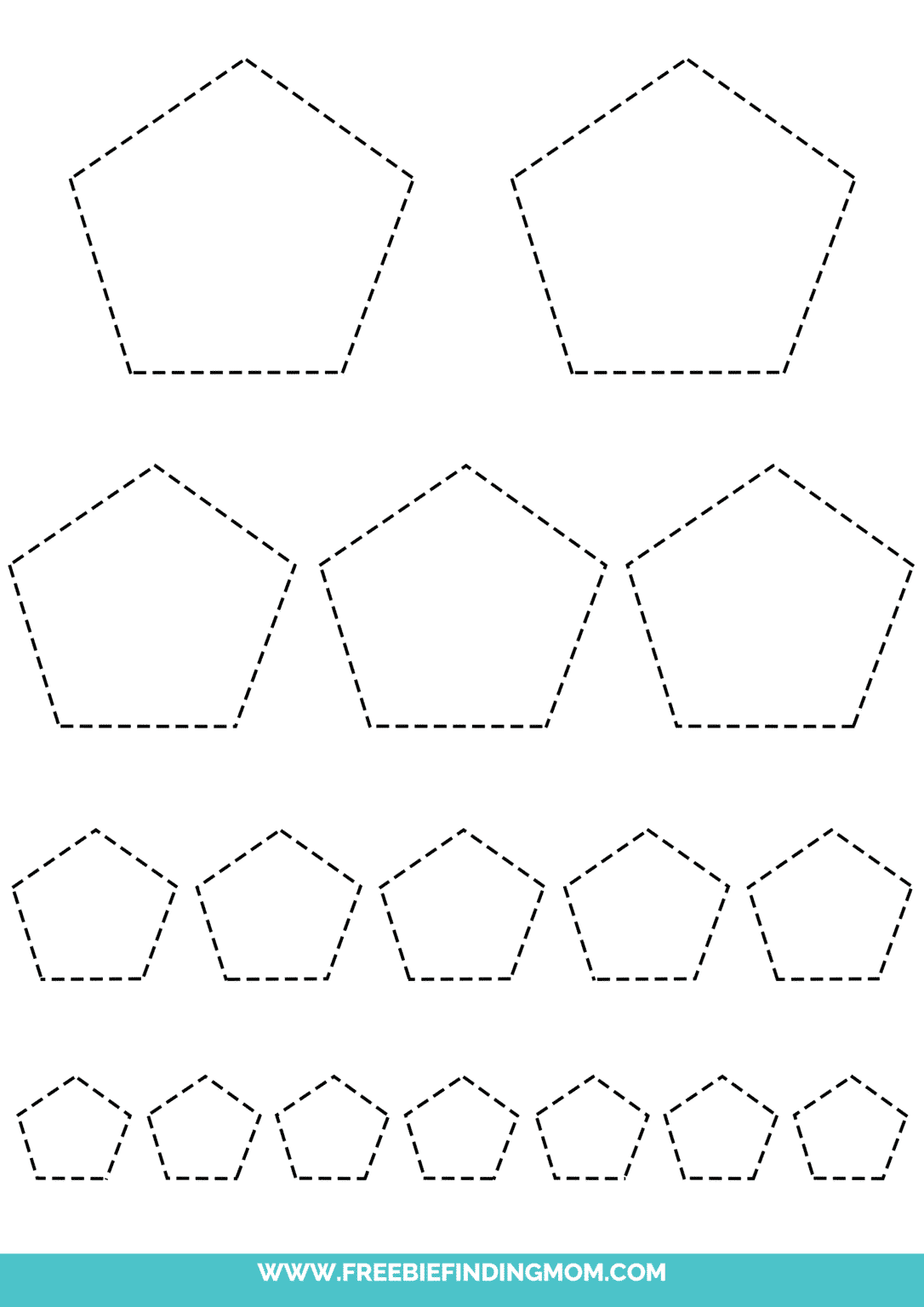 Free Printable Pentagon Shape