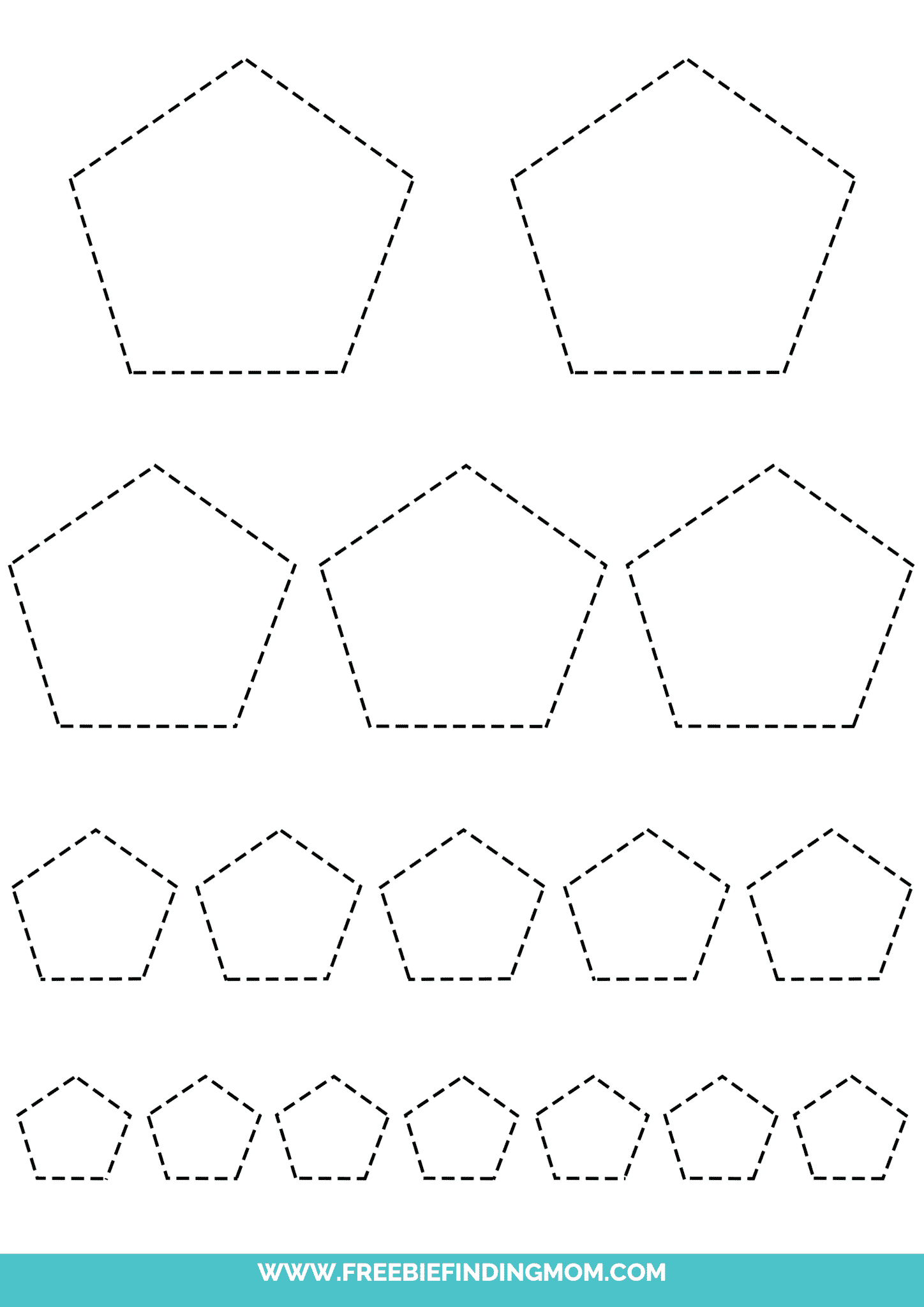 Free Printable Pentagon Shape