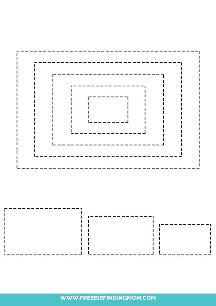 Printable Shape Tracing Worksheets - Freebie Finding Mom