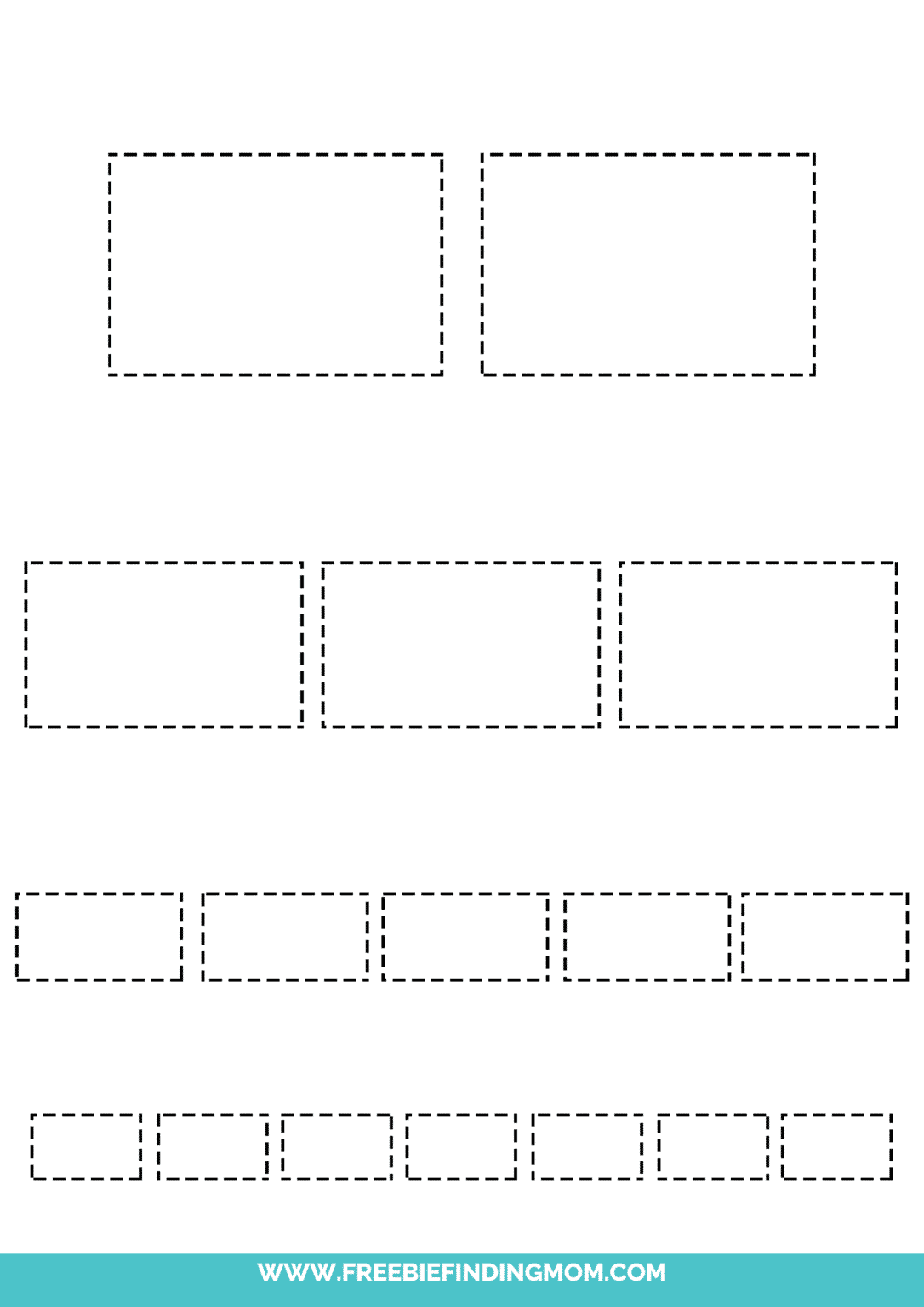 Printable Shape Tracing Worksheets - Freebie Finding Mom