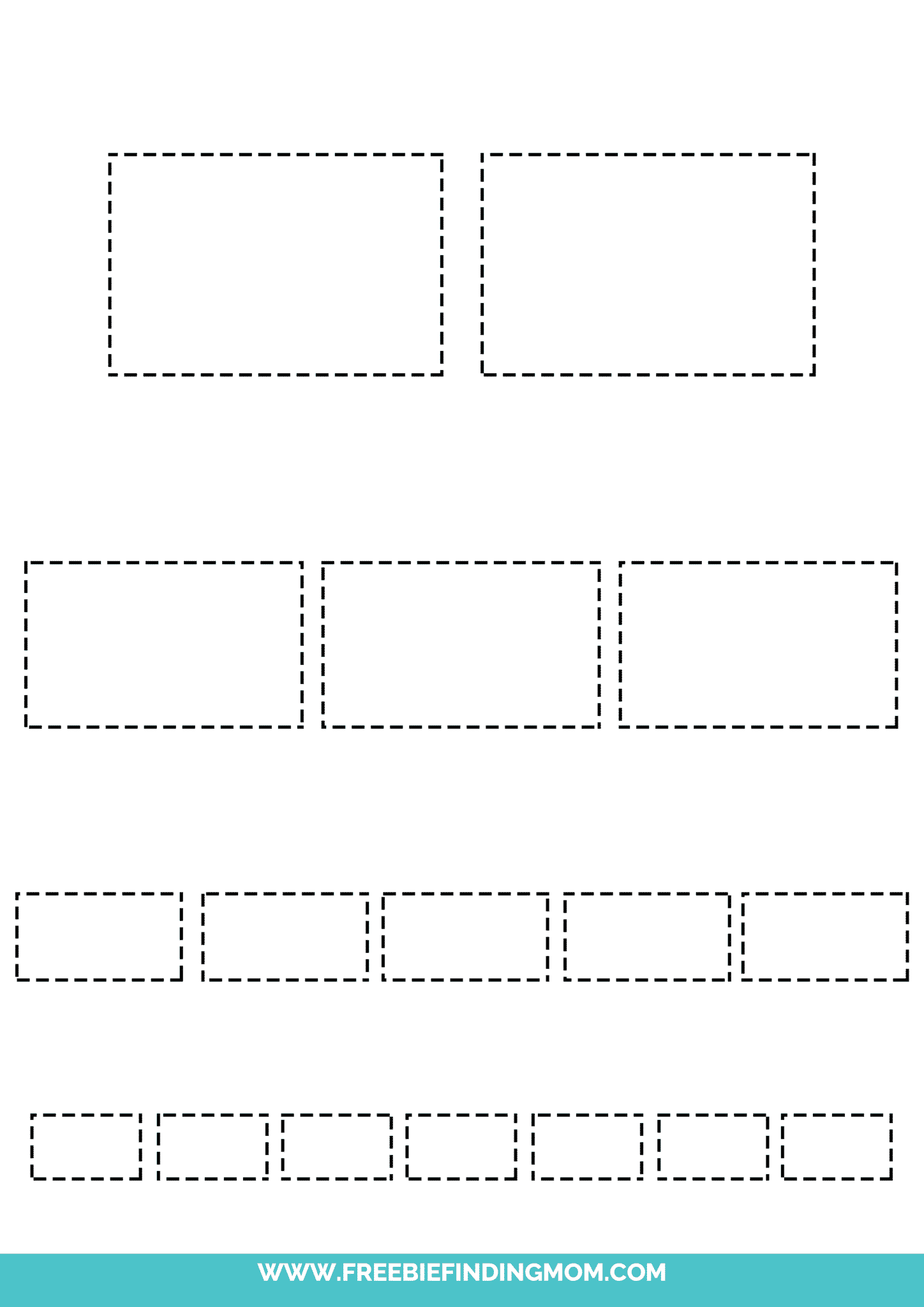 Printable Shape Tracing Worksheets - Freebie Finding Mom