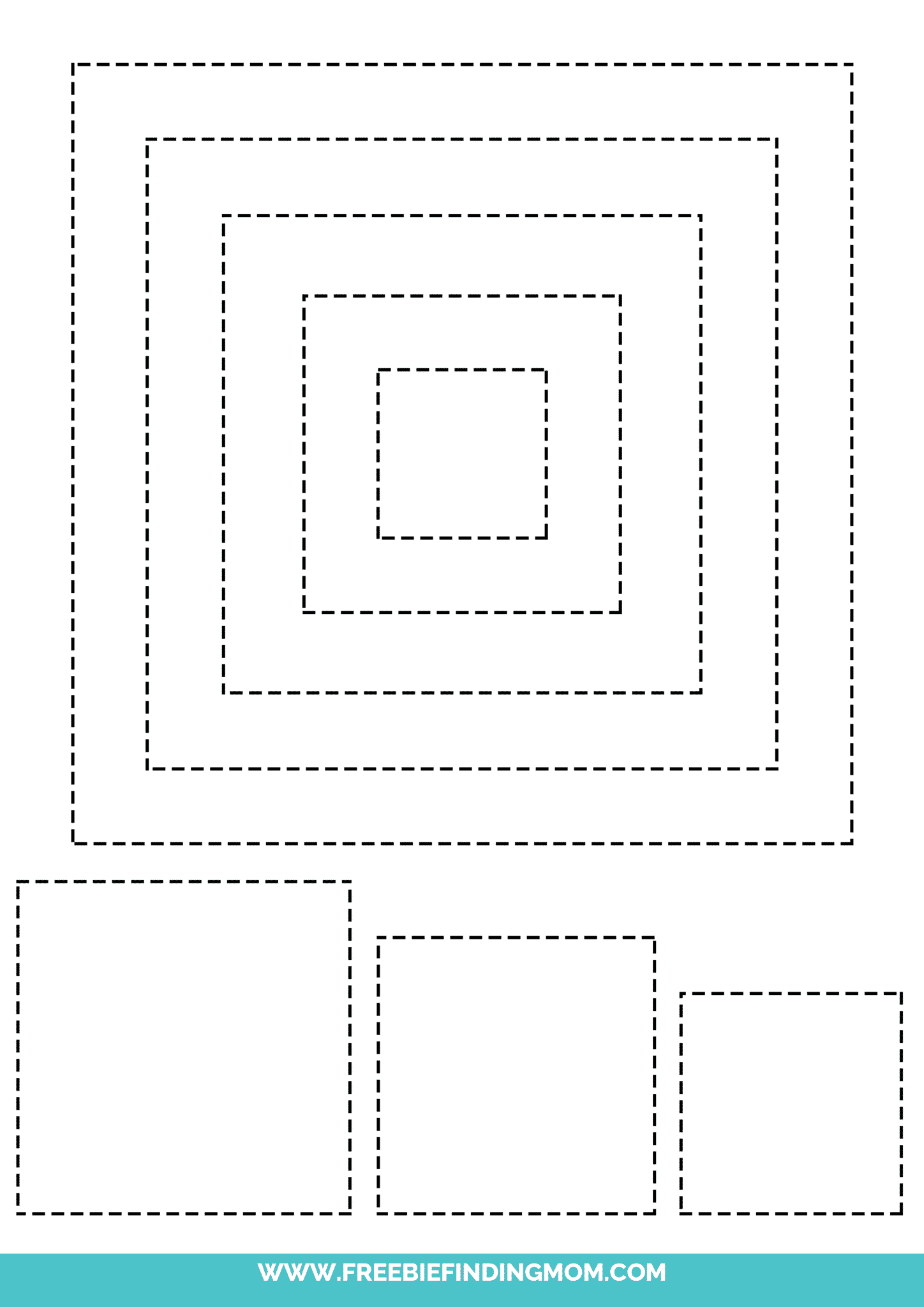 Printable Shape Tracing Worksheets - Freebie Finding Mom