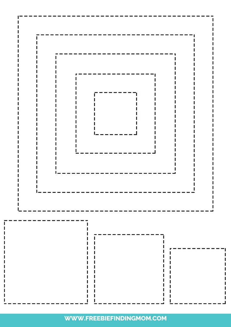 Printable Shape Tracing Worksheets - Freebie Finding Mom