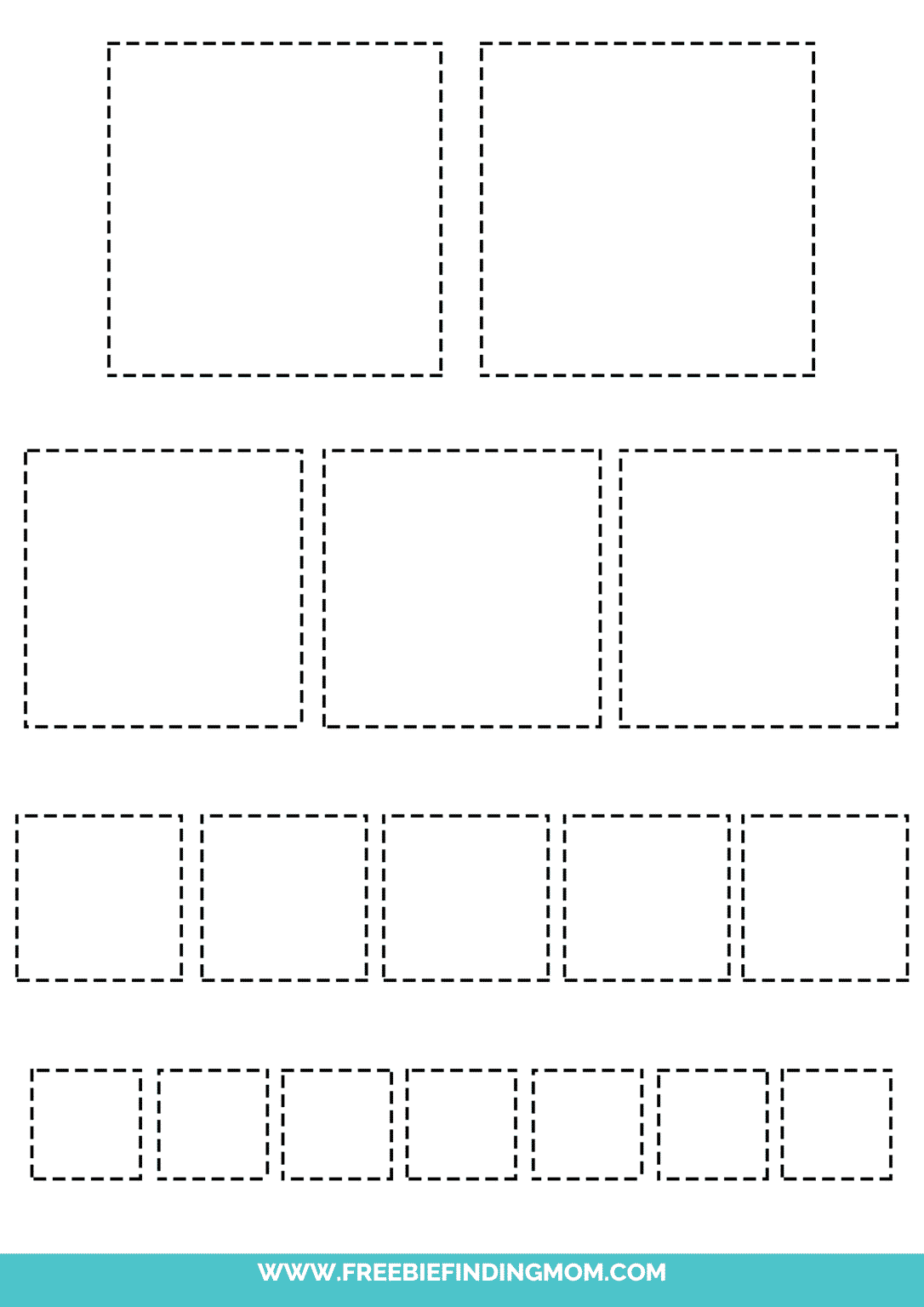 Free Printable Square Shape