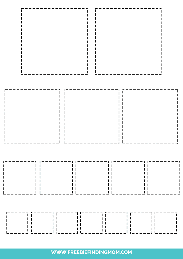 Free Printable Square Shape