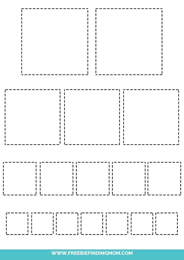 Free Printable Square Shape