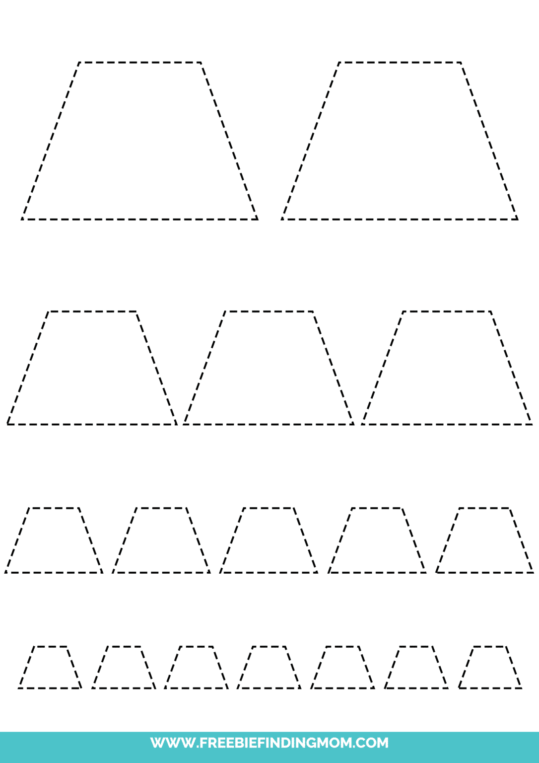 Free Printable Trapezoid Shape