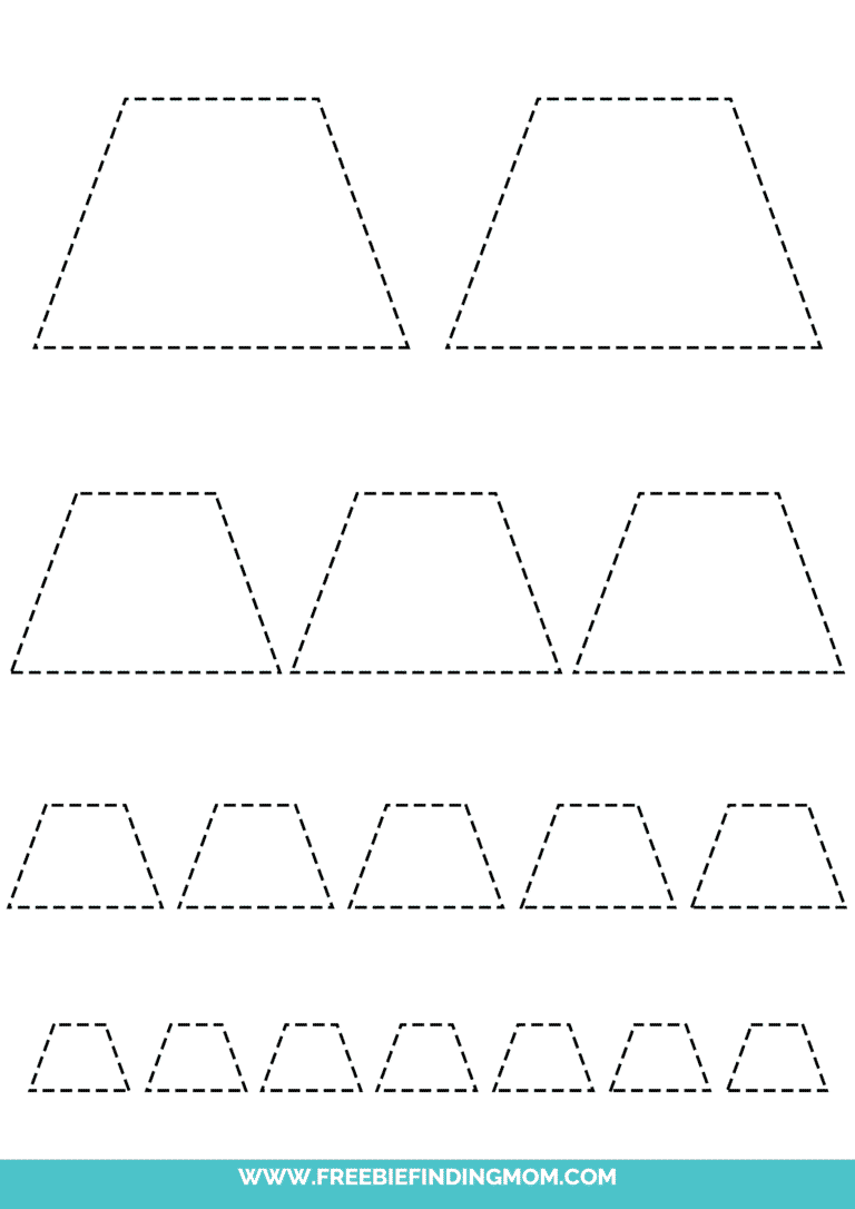 Free Printable Trapezoid Shape