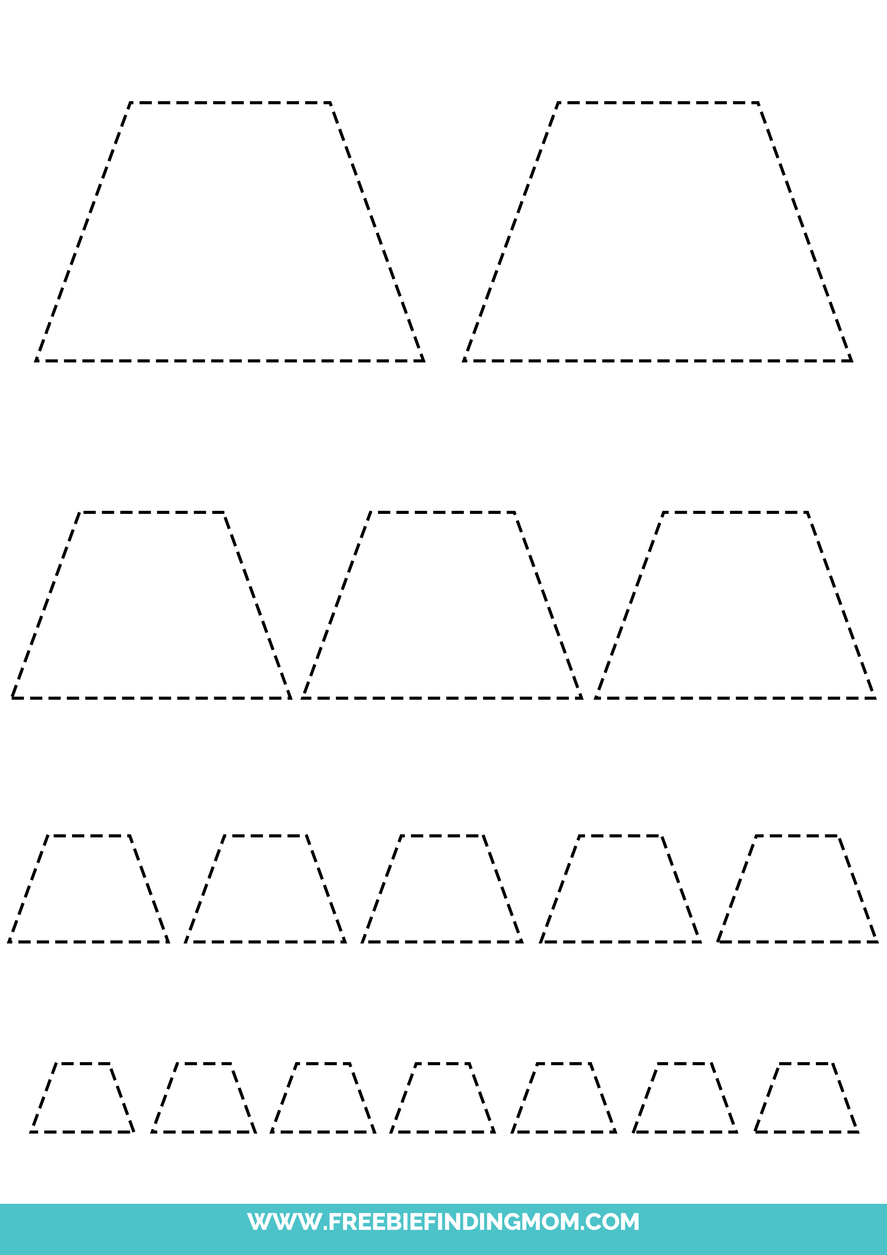 Free Printable Trapezoid Shape