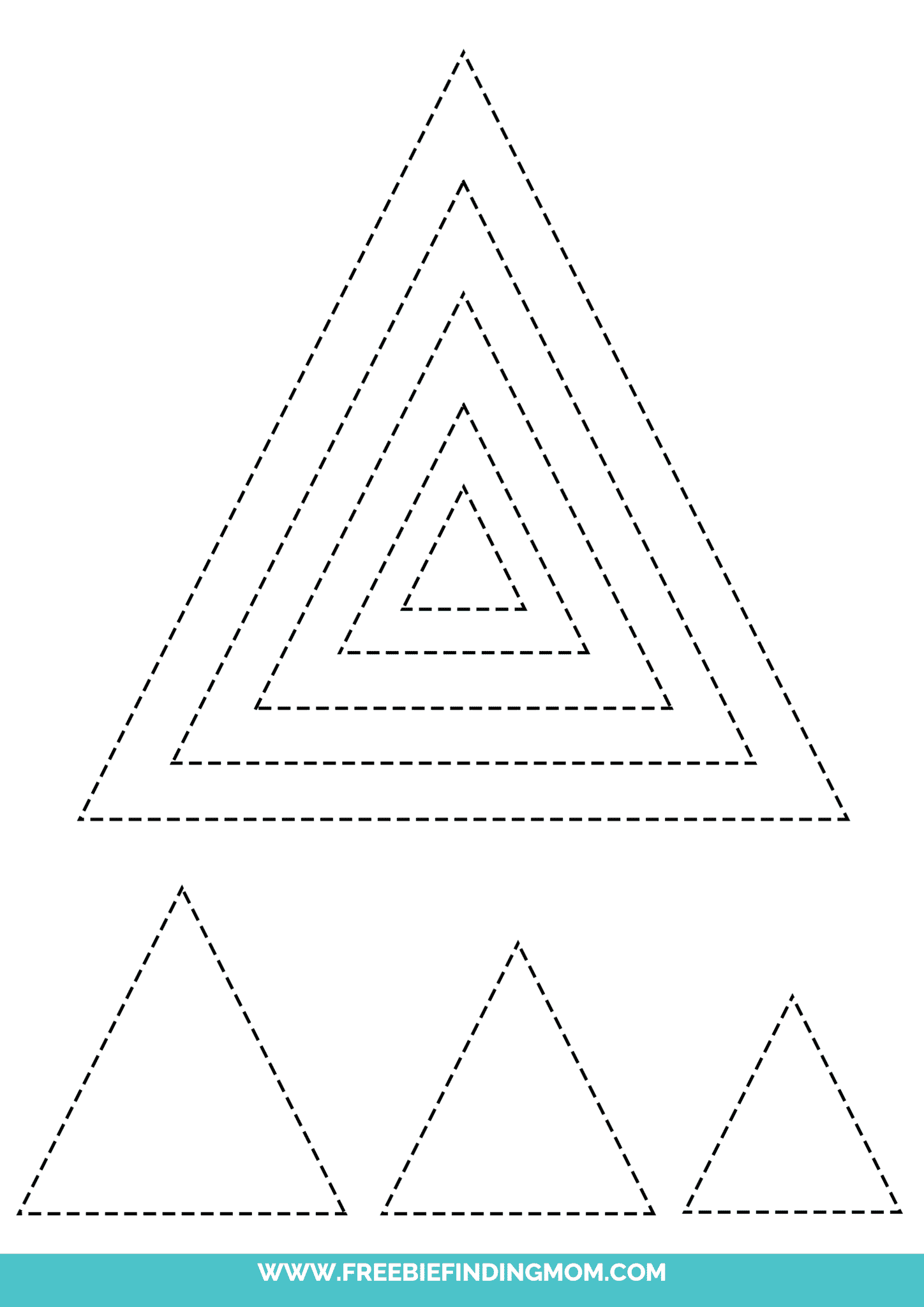 Printable Shape Tracing Worksheets - Freebie Finding Mom