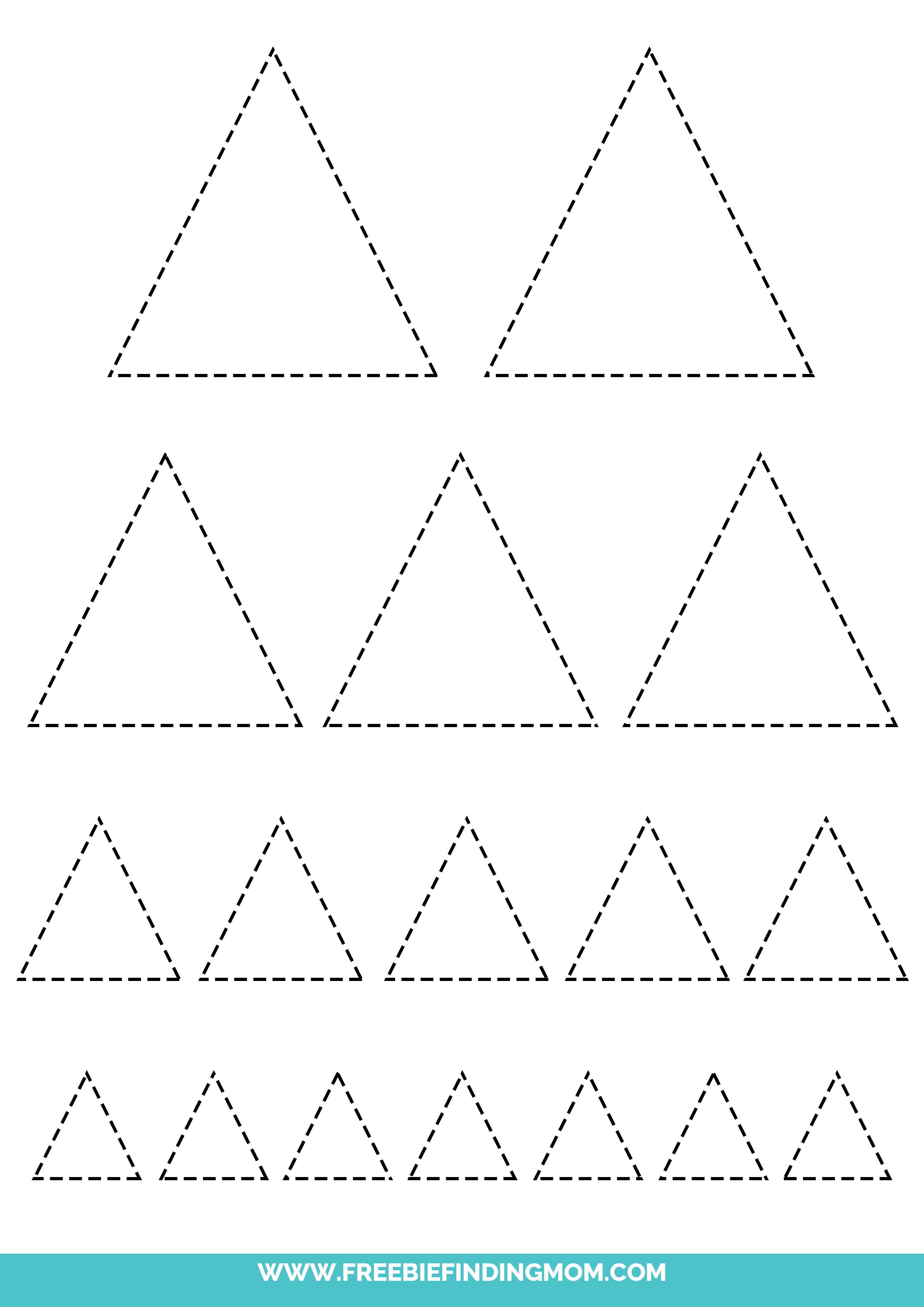 Free Printable Triangle Shape