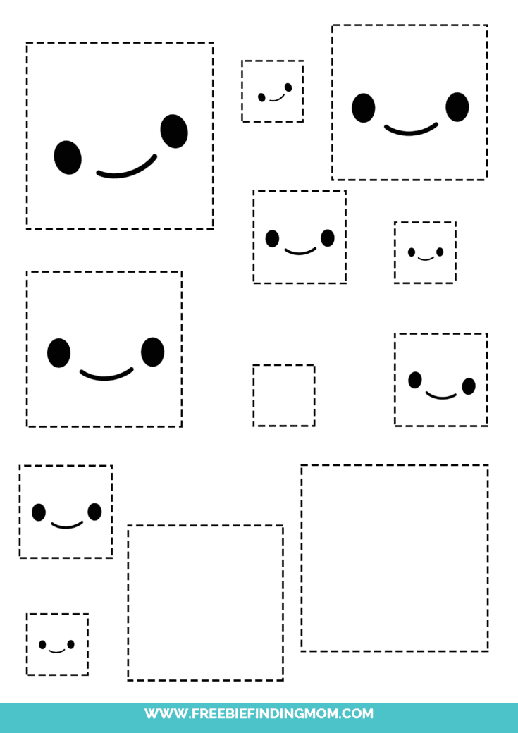 Printable Shape Tracing Worksheets - Freebie Finding Mom